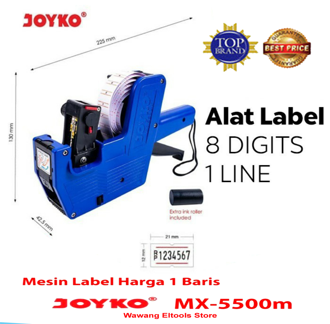 Labeller / Alat Label Harga/Mesin label Harga Joyko MX-5500 / 8 Digits ...