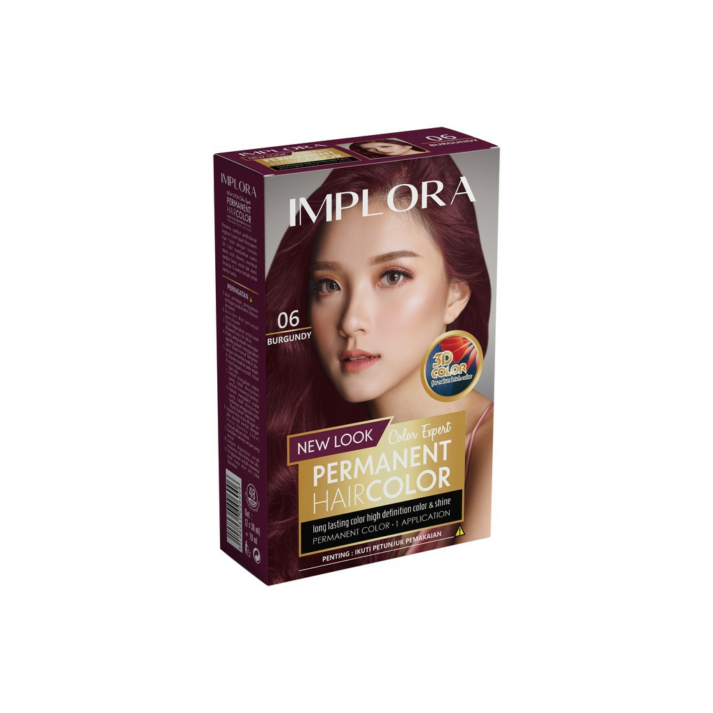 IMPLORA Hair Color Pewarna Rambut | Cat Rambut Implora Semir Rambut ...