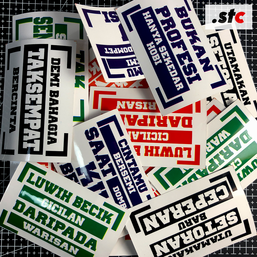 (Dapat 15 lembar) stiker kata-kata sticker Mobil Sticker Truk Oleng ...