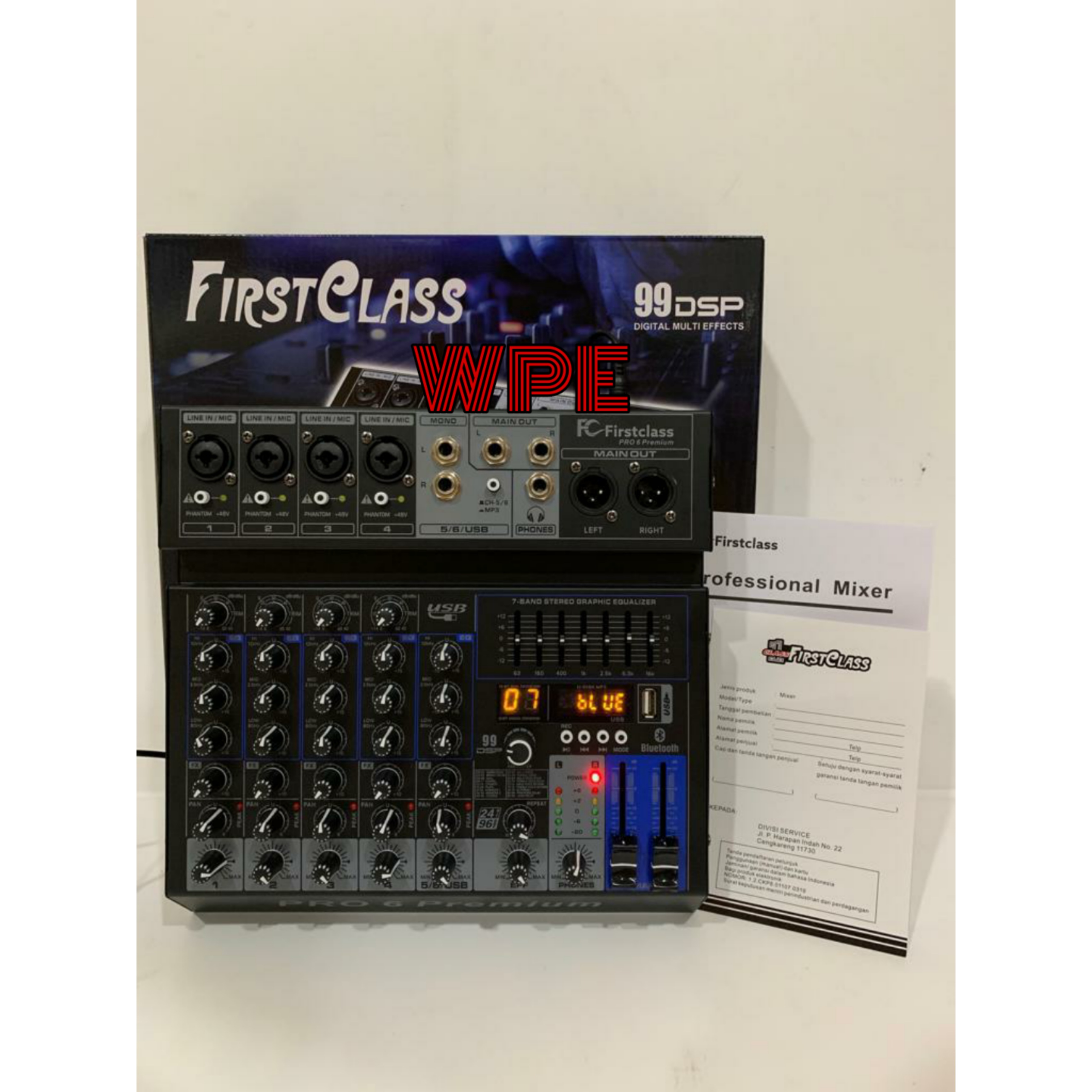 mixer audio firstclass pro 6 premium 6channel firstclass pro6 premium ...