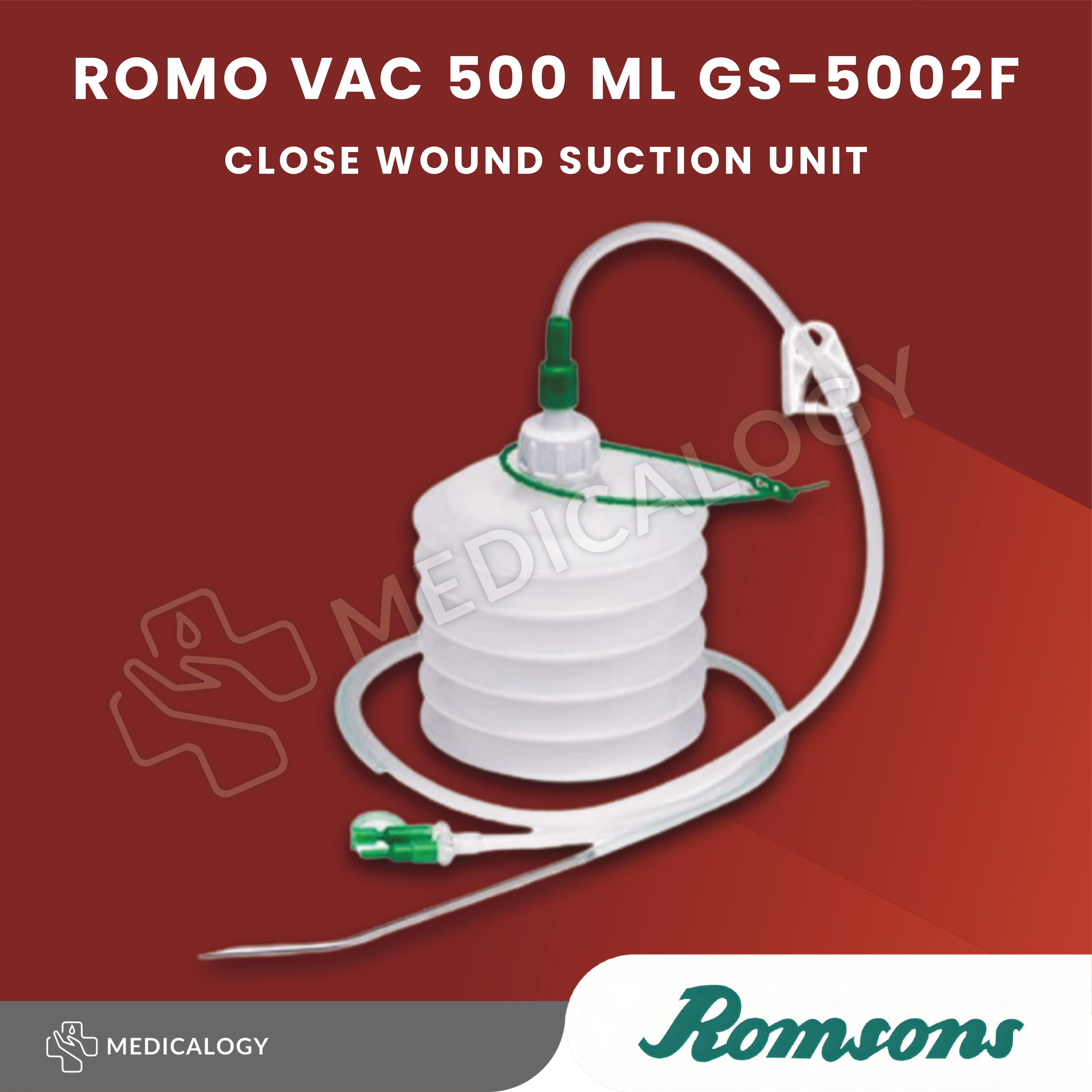 Romo Vac Close Wound Suction Unit 500 ml GS-5002F Romsons | Lazada ...