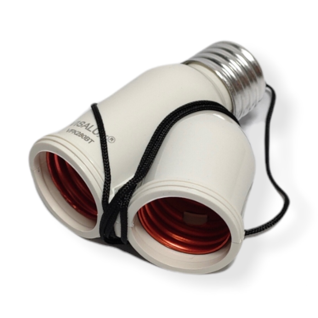 Fitting Tarik / Fitting Lampu Double VISALUX Terminal Asli Kuningan ...