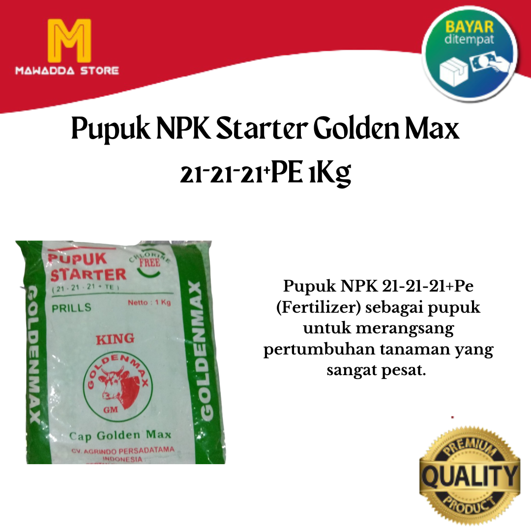Pupuk NPK Starter Golden Max 21-21-21+PE 1Kg | Lazada Indonesia