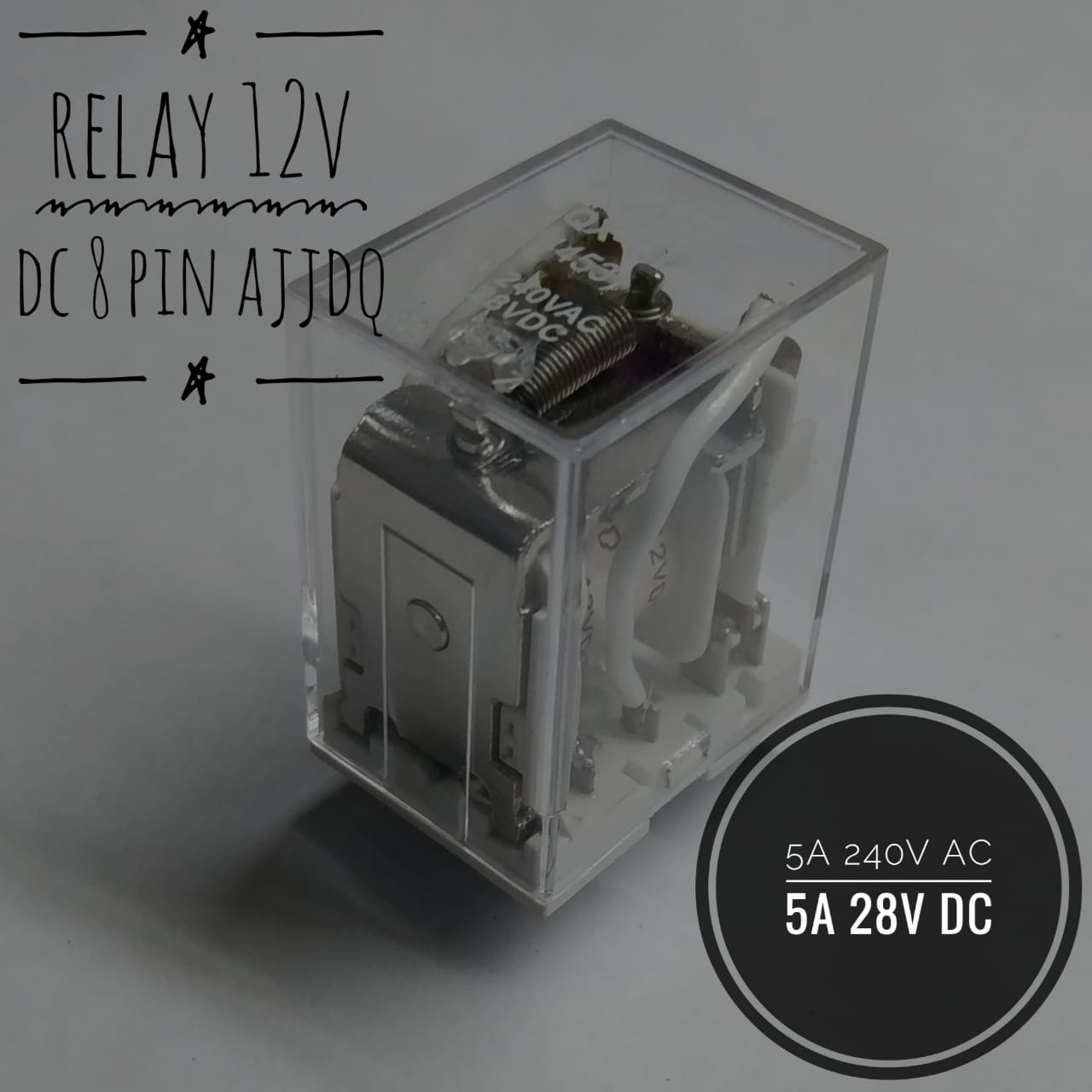 RELAY 12V 8 PIN AJJDQ | Lazada Indonesia