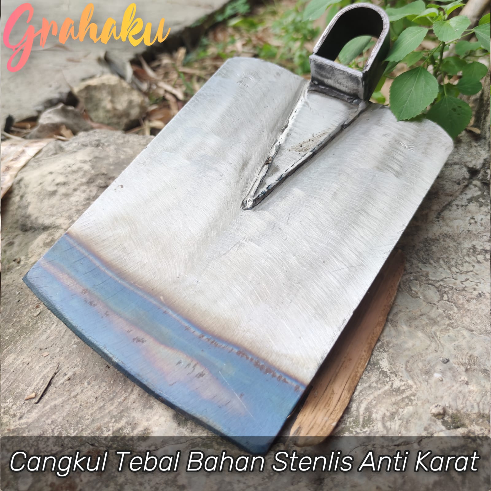 Cangkul Bahan Stainless Asli Harga Murah - Pacul Tebal ANTI LENGKET ...