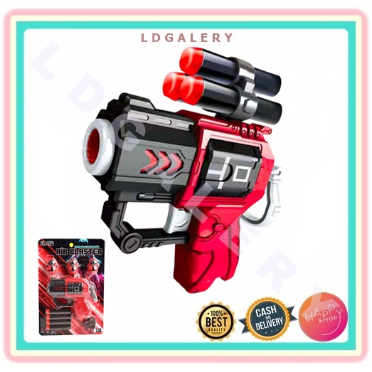 LDG 118-2 Mainan Anak Pistol Shotgun Tembakan Peluru Busa Polisi ...