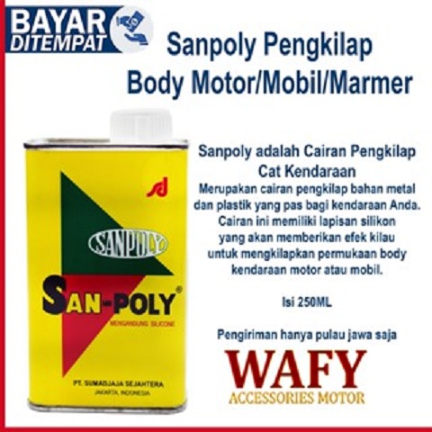 Sanpoly Polish San Poly 250ml Pengkilap Mobil & Motor | Lazada Indonesia