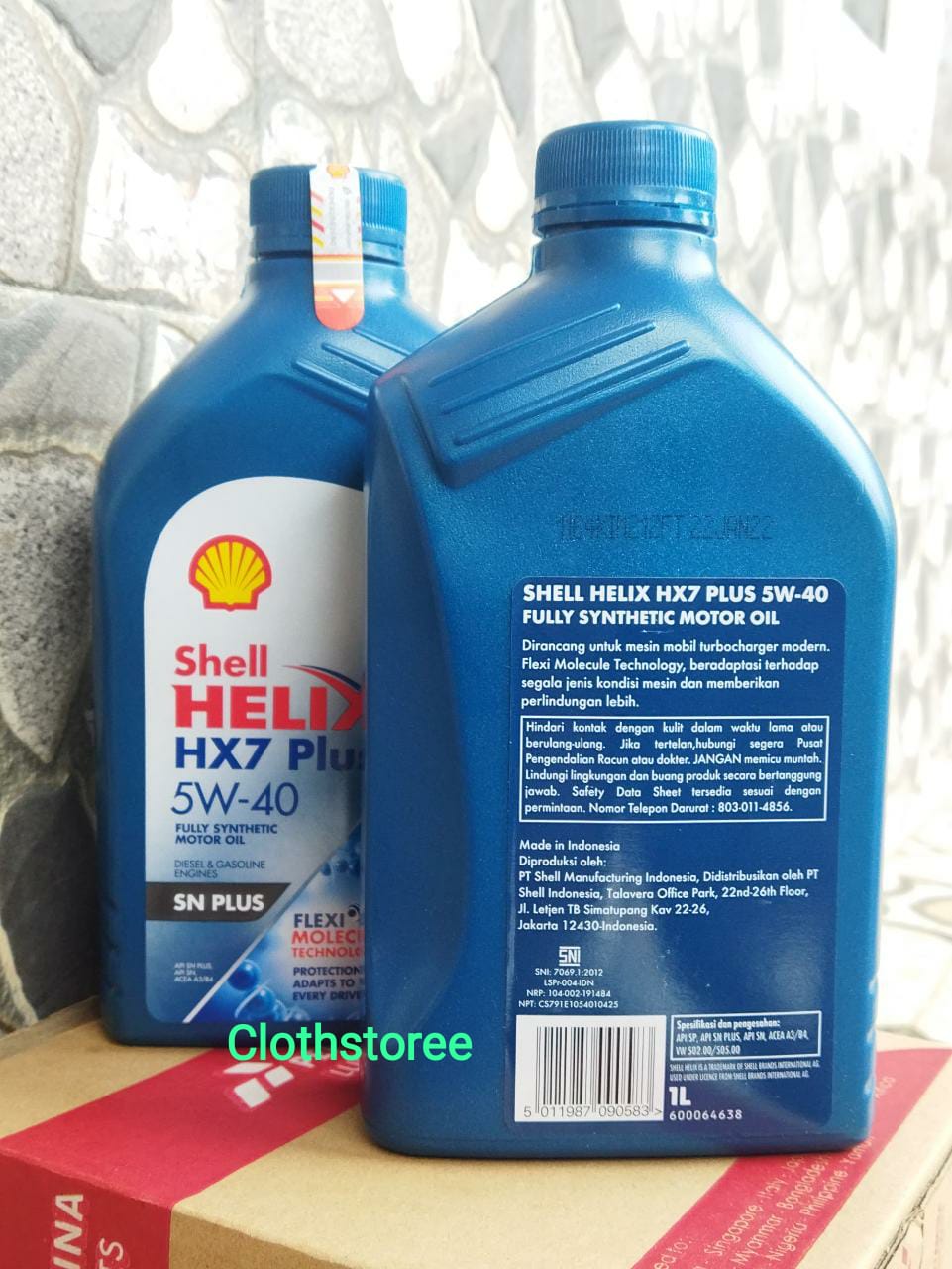 oli shell hx7 plus 1 liter original | Lazada Indonesia