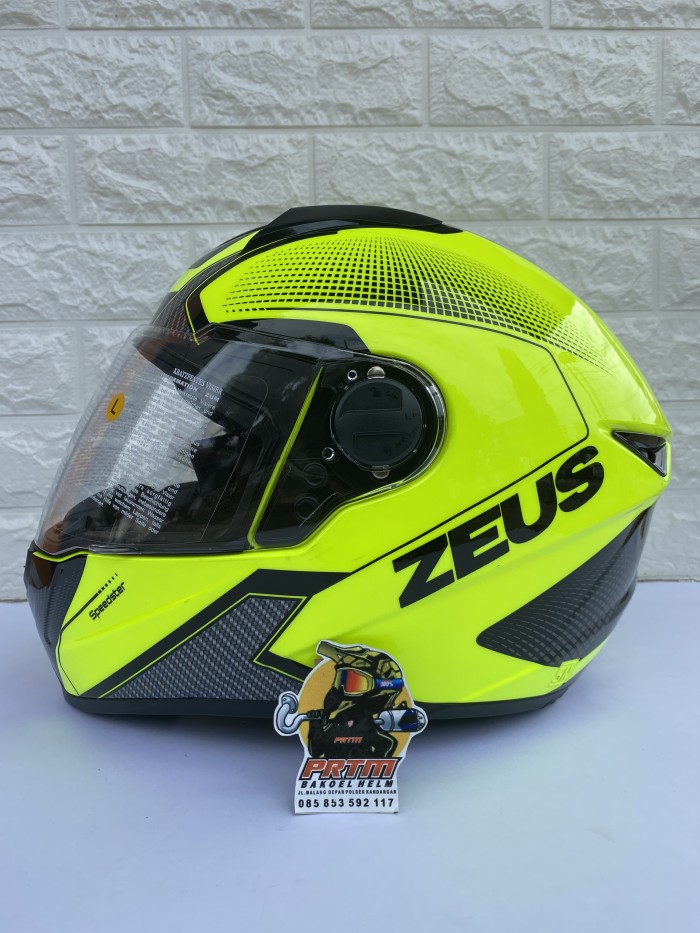 HELM FULL FACE ZEUS 811 AL6 - Hitam | Lazada Indonesia
