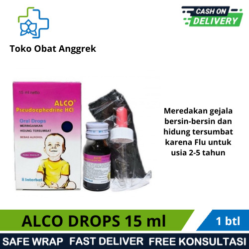 ALCO DROPS/OBAT PILEK ANAK 2-5 TAHUN/ALKO DROP/OBAT PILEK ANAK CAIR ...