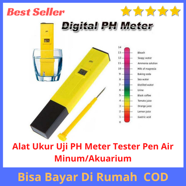 Alat Ukur Uji PH Meter Tester Pen Air Minum/Akuarium - PH-2016 ...