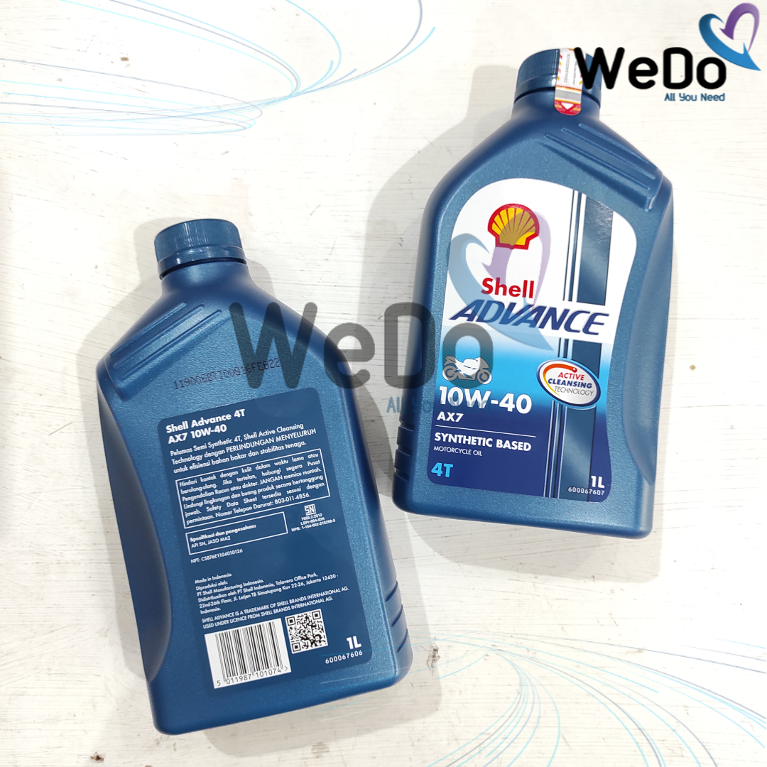 Oli Shell AX7 1 Liter Shel Advance Oli Mesin Motor Sport 1000ml 10w40 ...