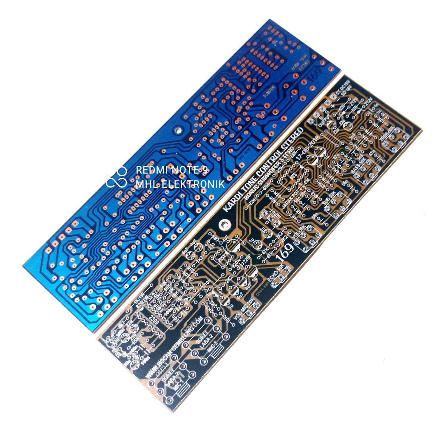 PCB Tone Control Stereo Plus MIC Echo PT2399 KARDI 169 | Lazada Indonesia