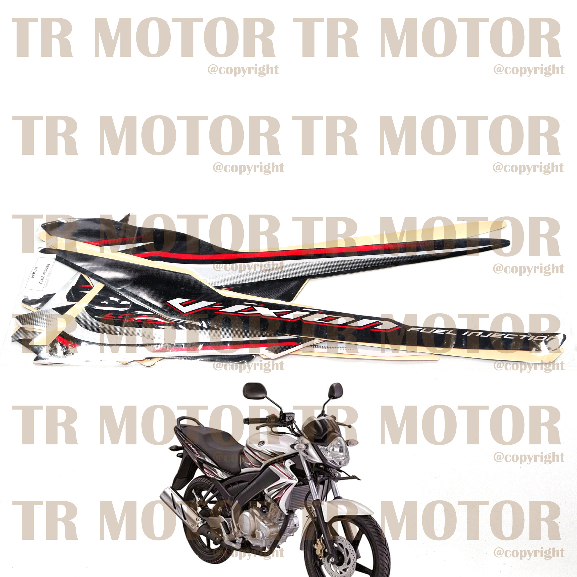 Stiker Motor Vixion 2011 Sticker Striping Full Set Body Motor | Lazada ...