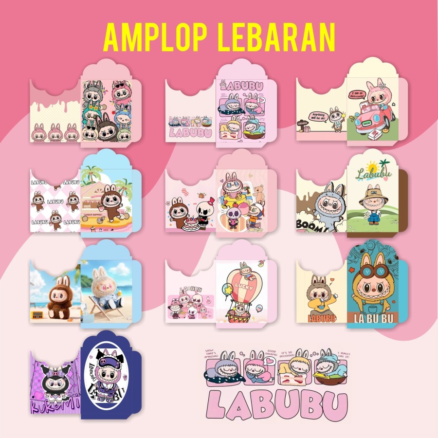 Amplop Lebaran Labubu / Amplop Lebaran Labubu Isi 1000 Lembar / Amplop ...