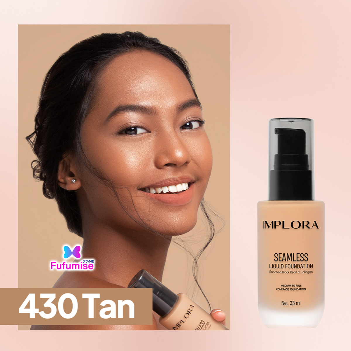 IMPLORA Seamless Liquid Foundation 33mL (BPOM) | Lazada Indonesia