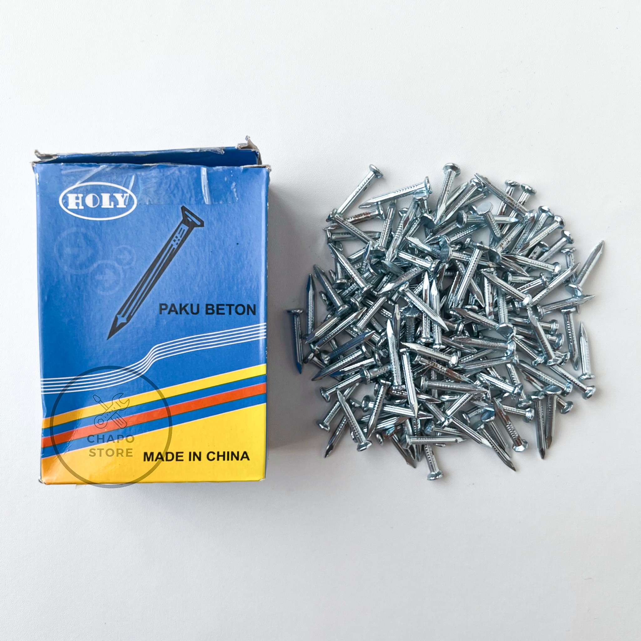 Paku beton putih holy ( kurang lebih 250 gram ) paku tembok cor ...