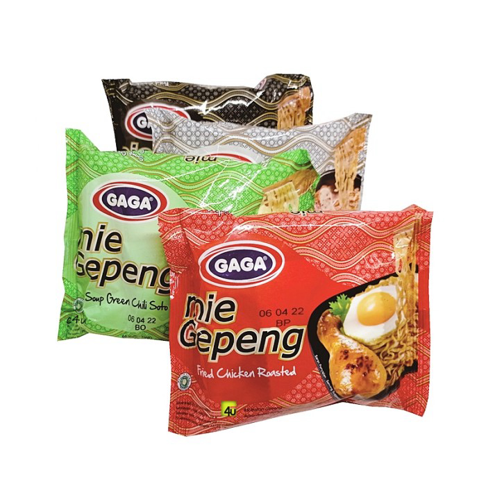 Gaga Mie Gepeng 75 Gram, Rasa Goreng Ayam Lada | Lazada Indonesia