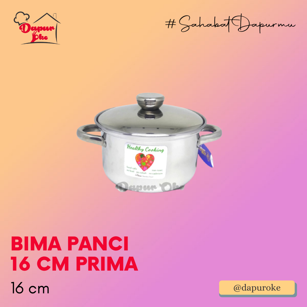 Bima Panci 16 cm Prima / Saucepot Stainless | Lazada Indonesia