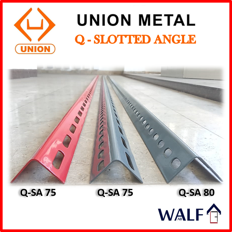 Besi Siku Lubang Union ASLI 3.6cm x 3.6cm x 3mtr/4mtr ( QSA75 ) per ...