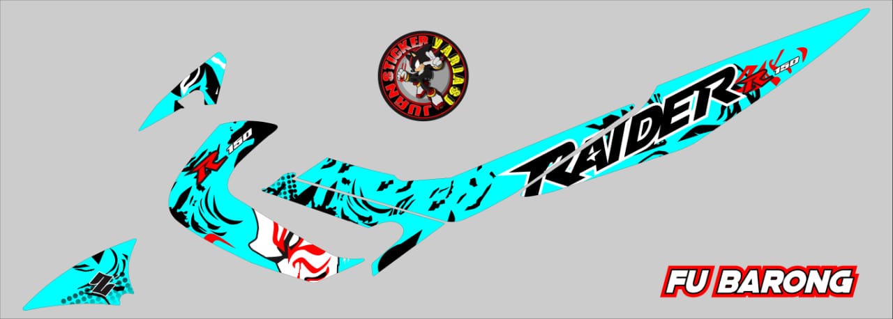 STRIPING STICKER SATRIA FU / STIKER FU 150 VARIASI MOTOR FU BARONG ...