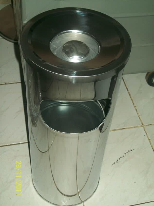 Tempat Sampah Asbak Stainless / Tempat Sampah / Asbak Rokok | Lazada ...