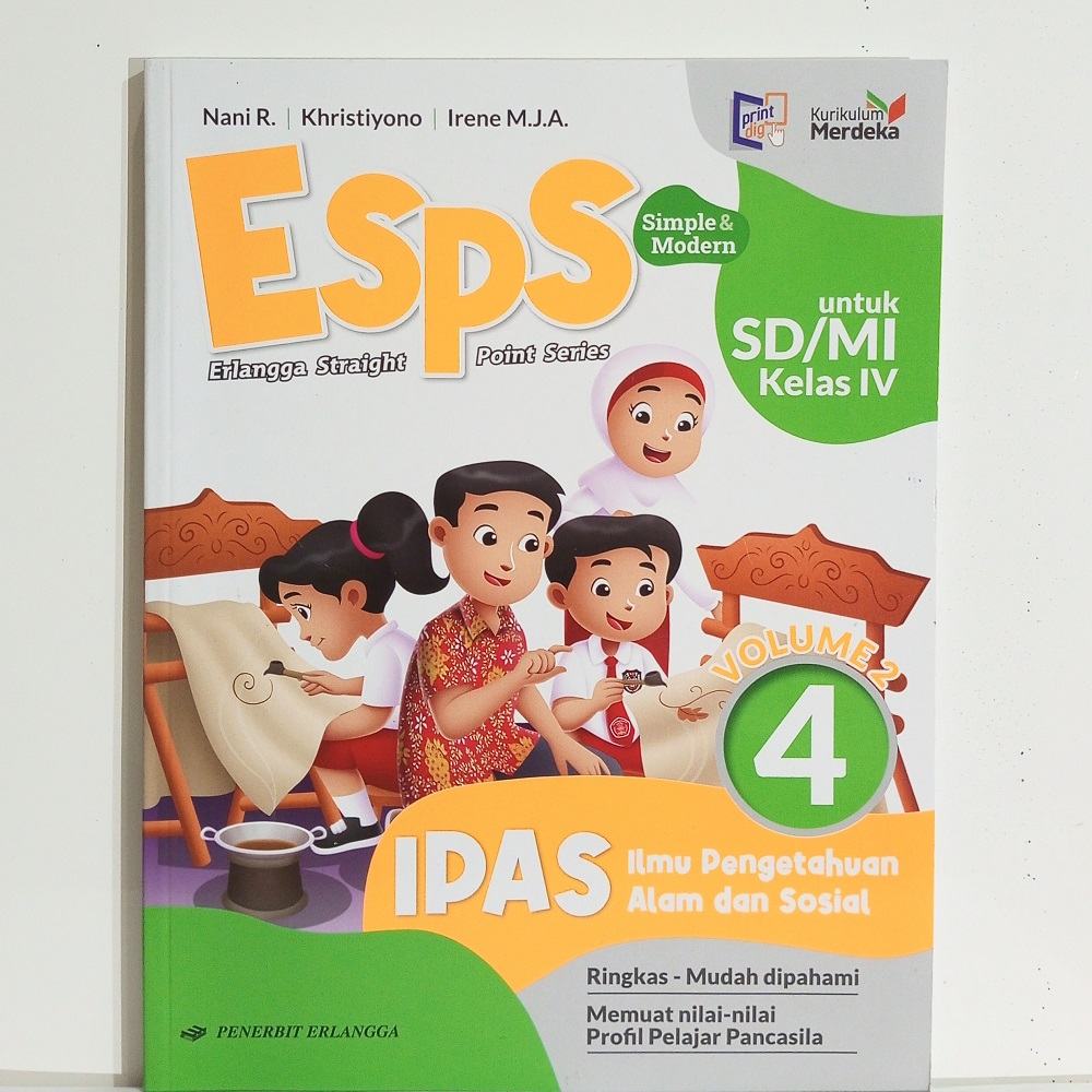 Buku ESPS IPAS Kelas 4 SD Volume 2 Kurikulum Merdeka Irene Mja ...
