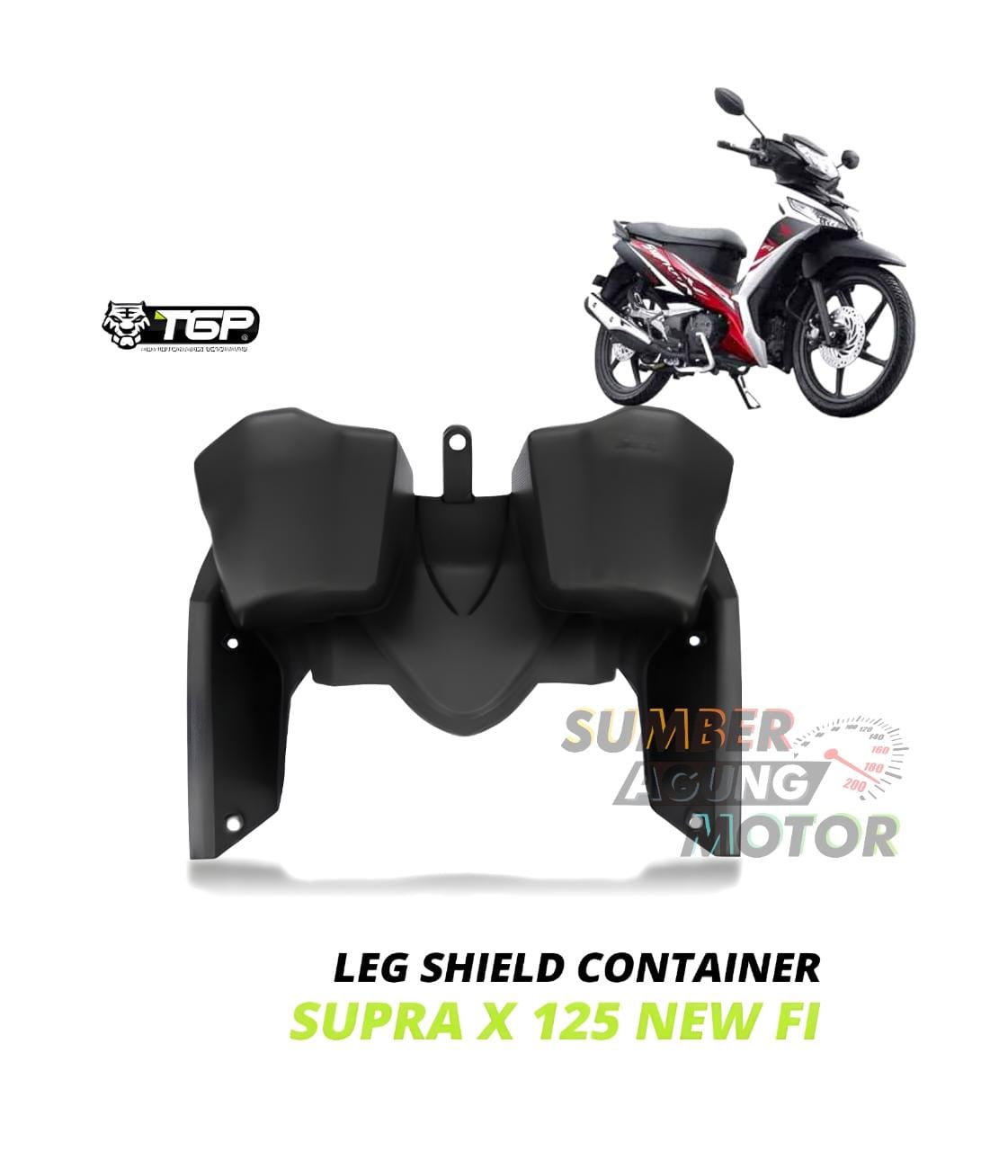 BAGASI TENGAH LEG SHIELD CONTAINER KERANJANG TENGAH SUPRA X 125 NEW FI ...