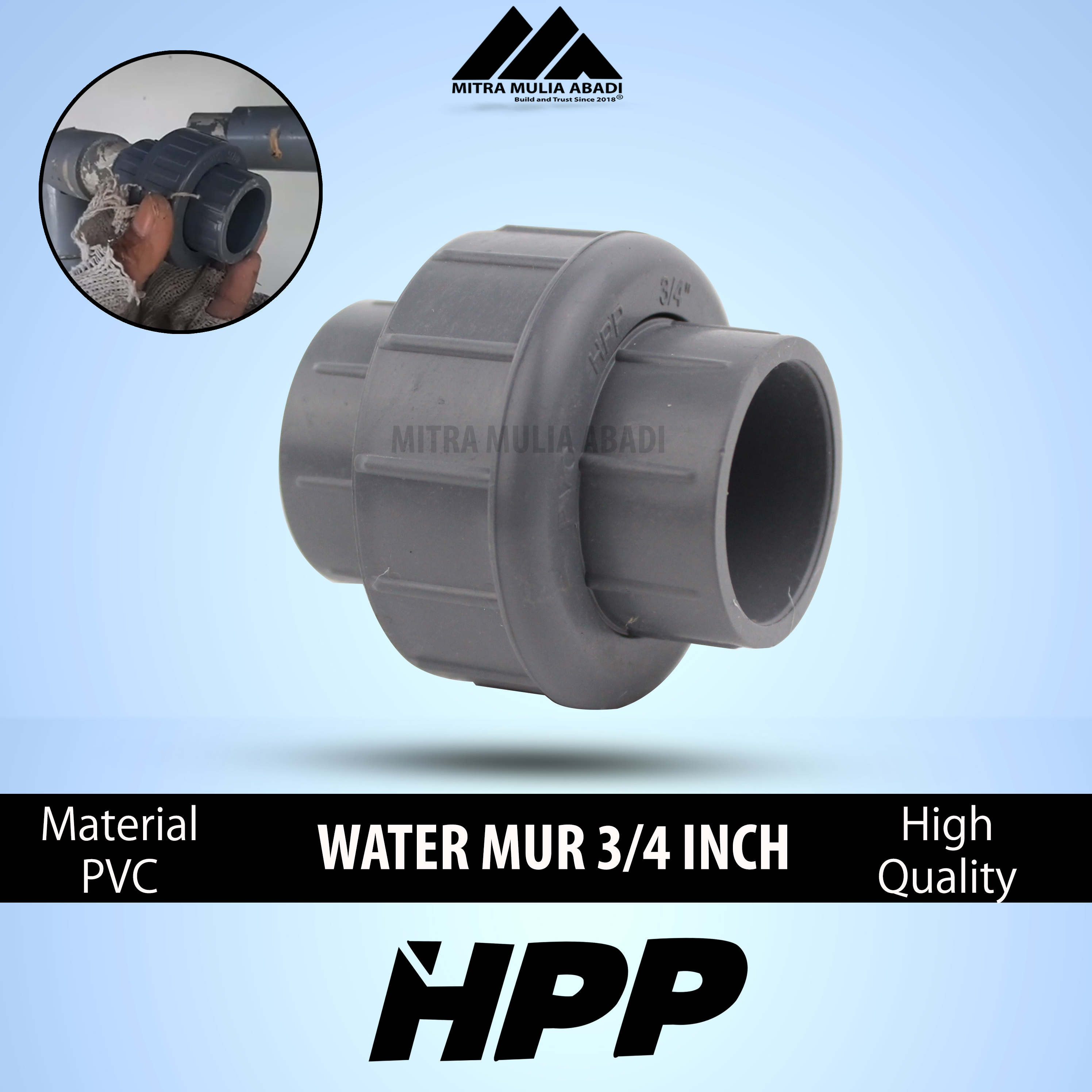 Watermur PVC 3/4 | Watermur Drat polos PVC 3/4 | Watermur | Lazada ...