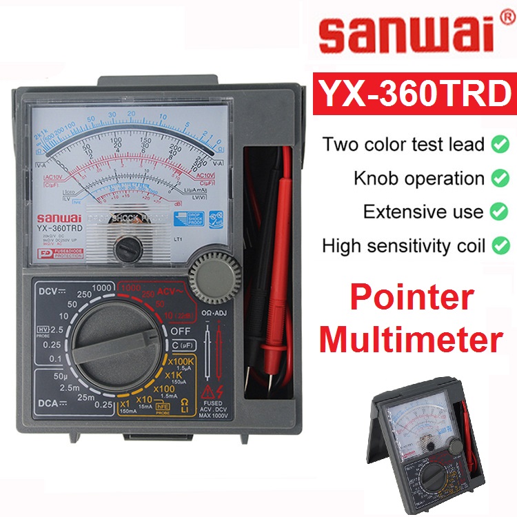 SANWAI YX-360TRD Multimeter Multitester Analog Meter Fuse Diode ...