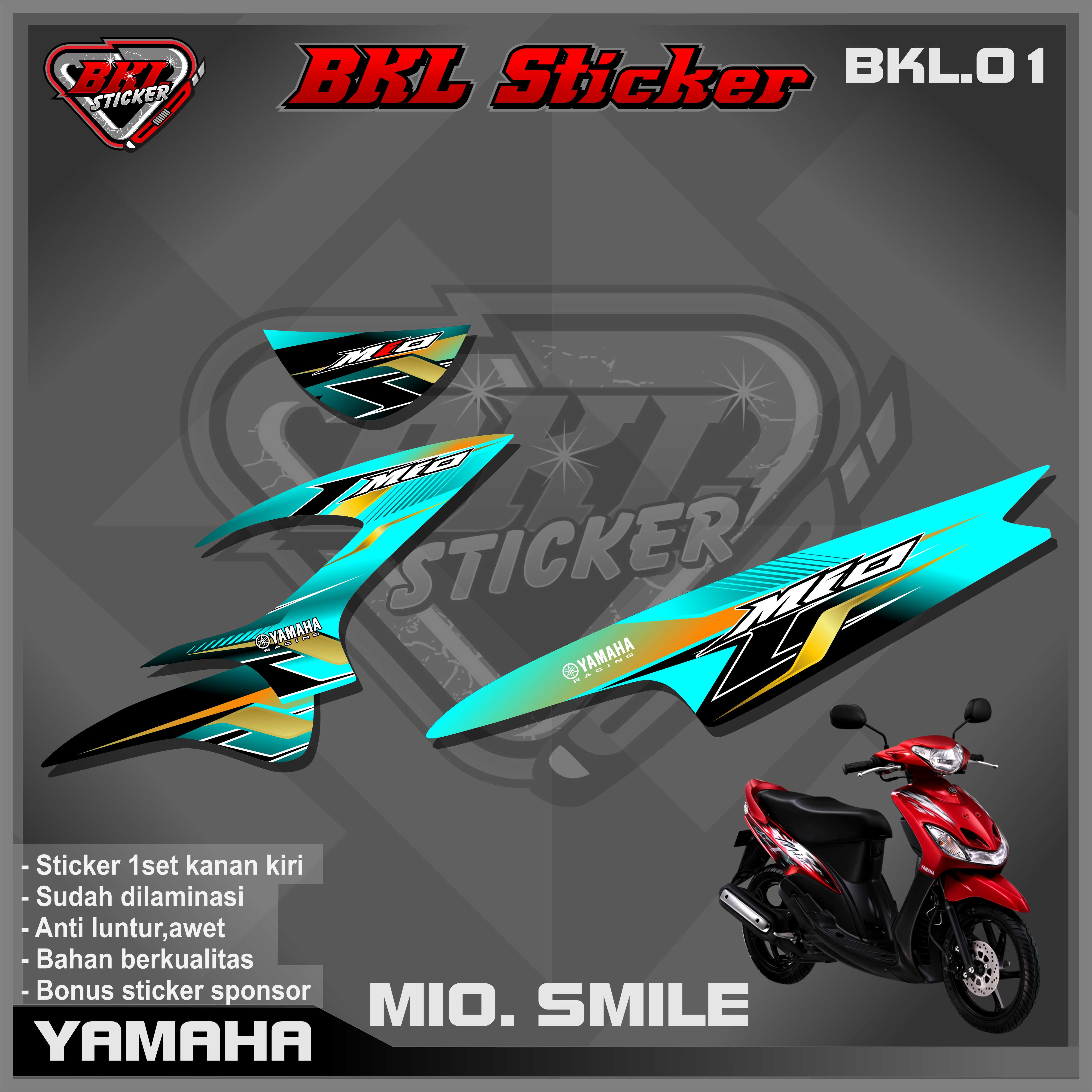 Stiker Striping Motor Variasi Lis MIO SMILE semi full Body Desain ...