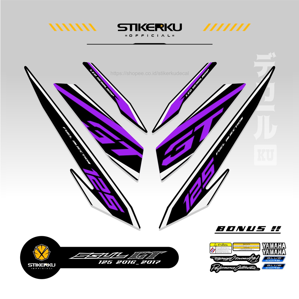 STRIPING SOUL GT EDISI 2016 / EGO AVANTIZ / BLUECORE / ROBOT/ MIO 125 ...