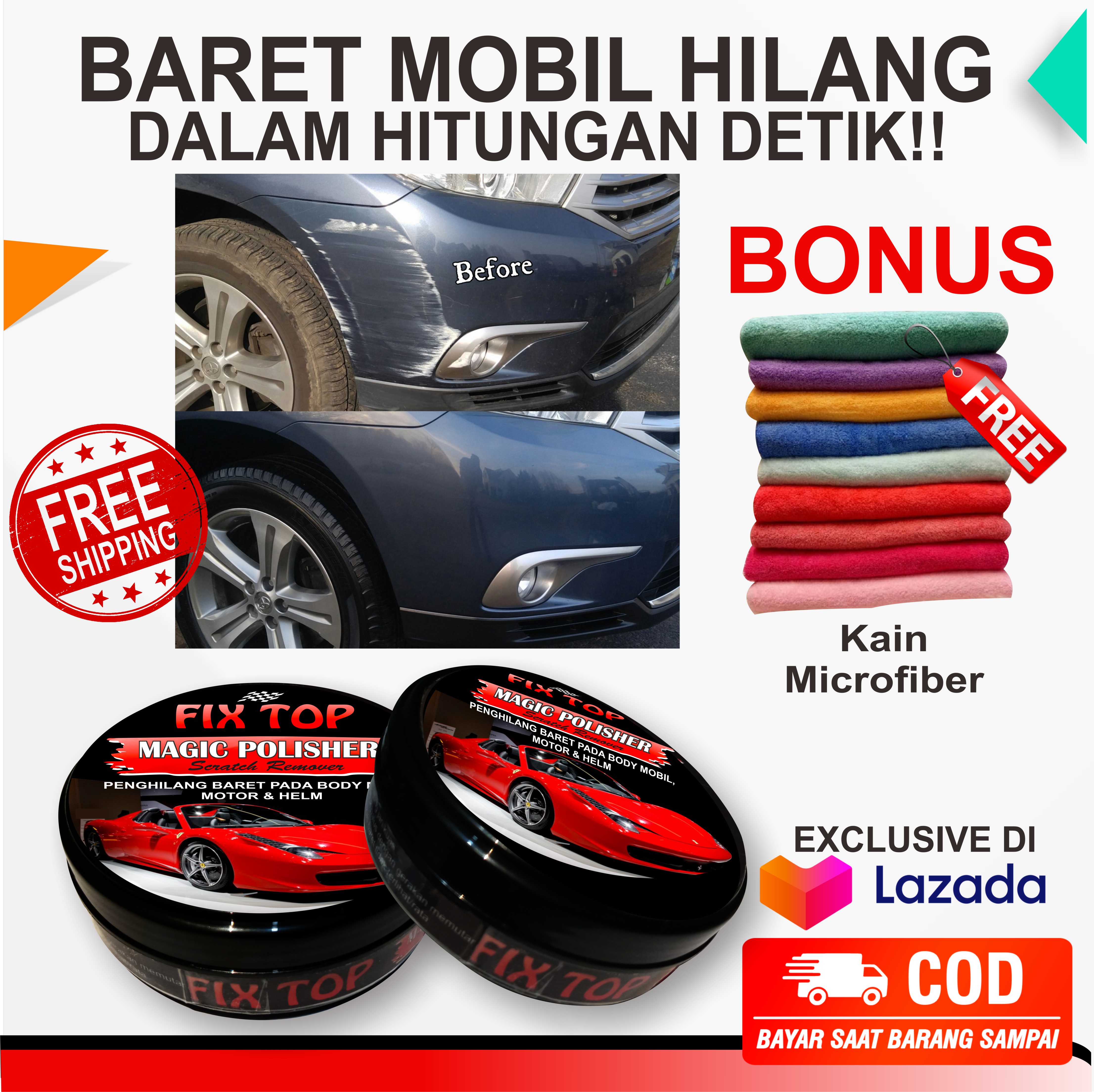 Penghilang Baret Body Mobil Body Motor Kasar Body Mobil Bodi Mobil di ...
