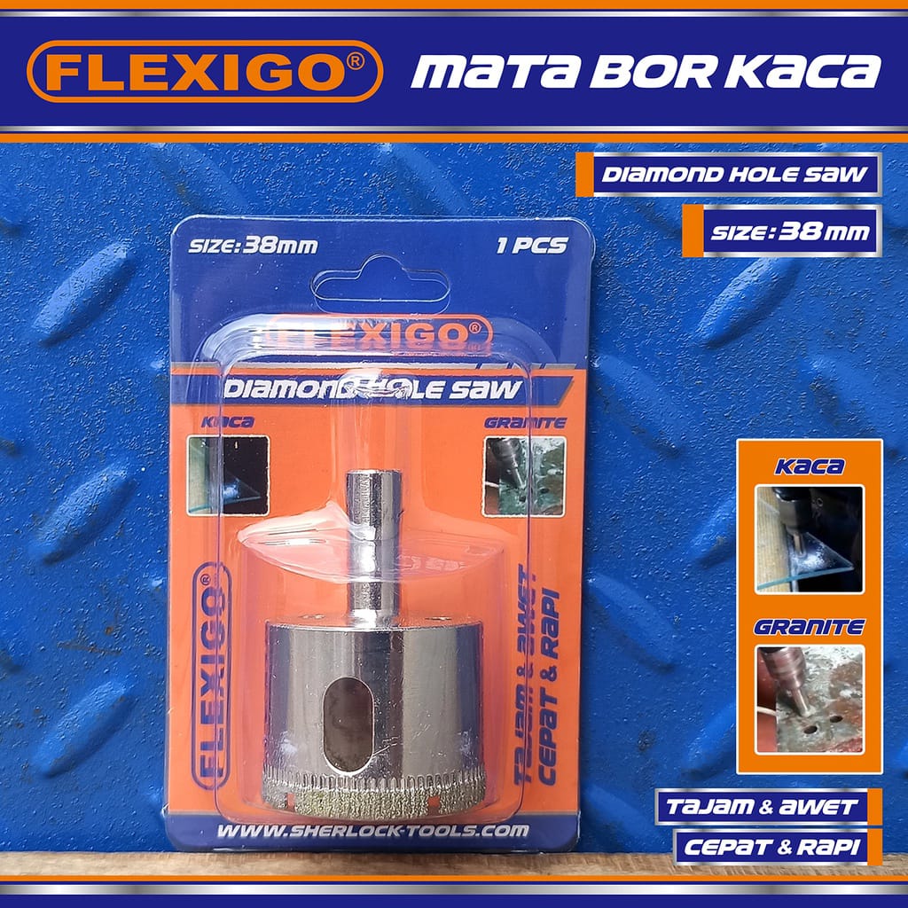 Mata Bor Diamond untuk Kaca & Granite 38 mm ( harap baca deskripsi ...