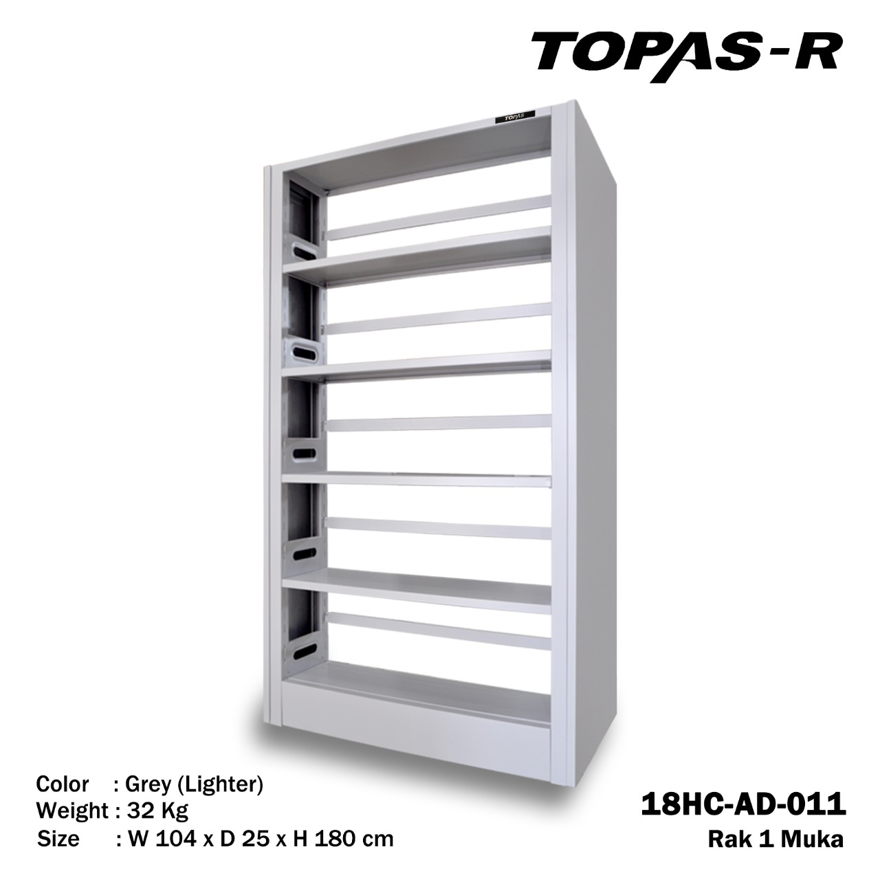 Rak Besi Buku Majalah Perpustakaan Koleksi 1 Muka | Lazada Indonesia