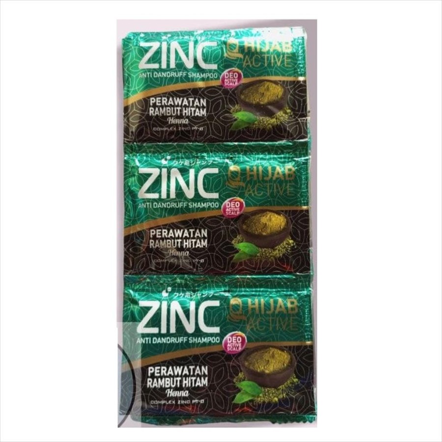 SHAMPO ZINC SACHET 1 RENCENG ISI 12 SACHET SHAMPO ANTI KETOMBE ZINC ...