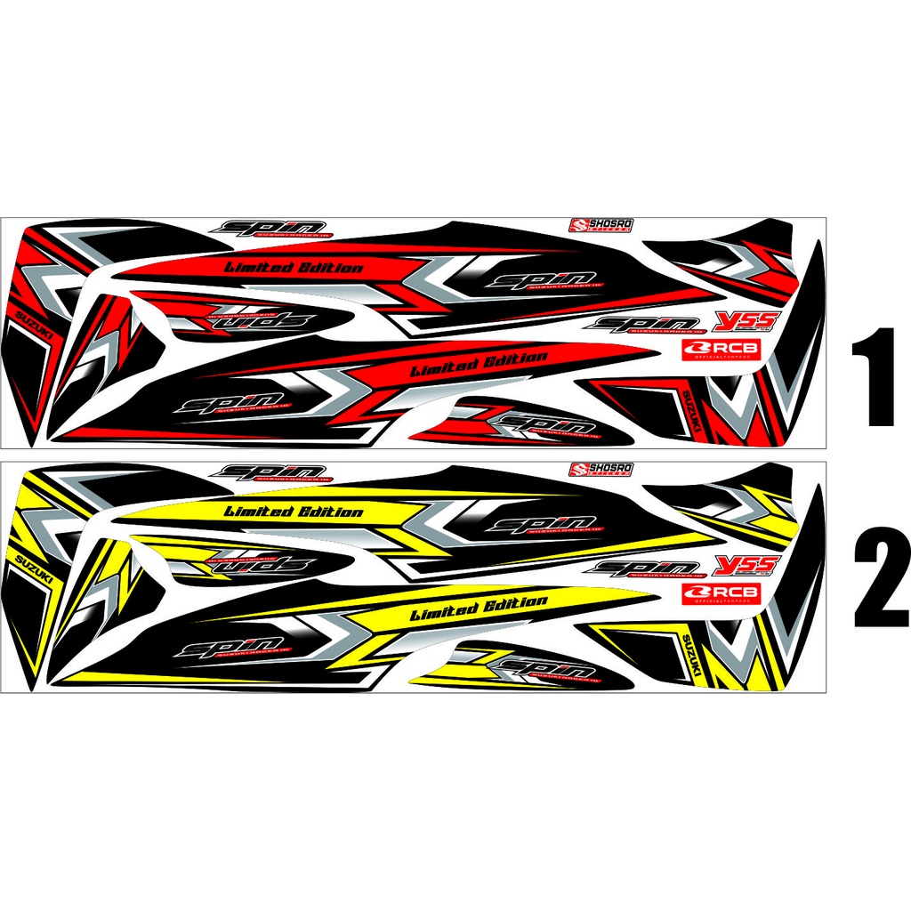STIKER / COD STIKER STRIPING VARIASI MOTOR MATIC SUZUKI SPIN 2 MOTIF ...