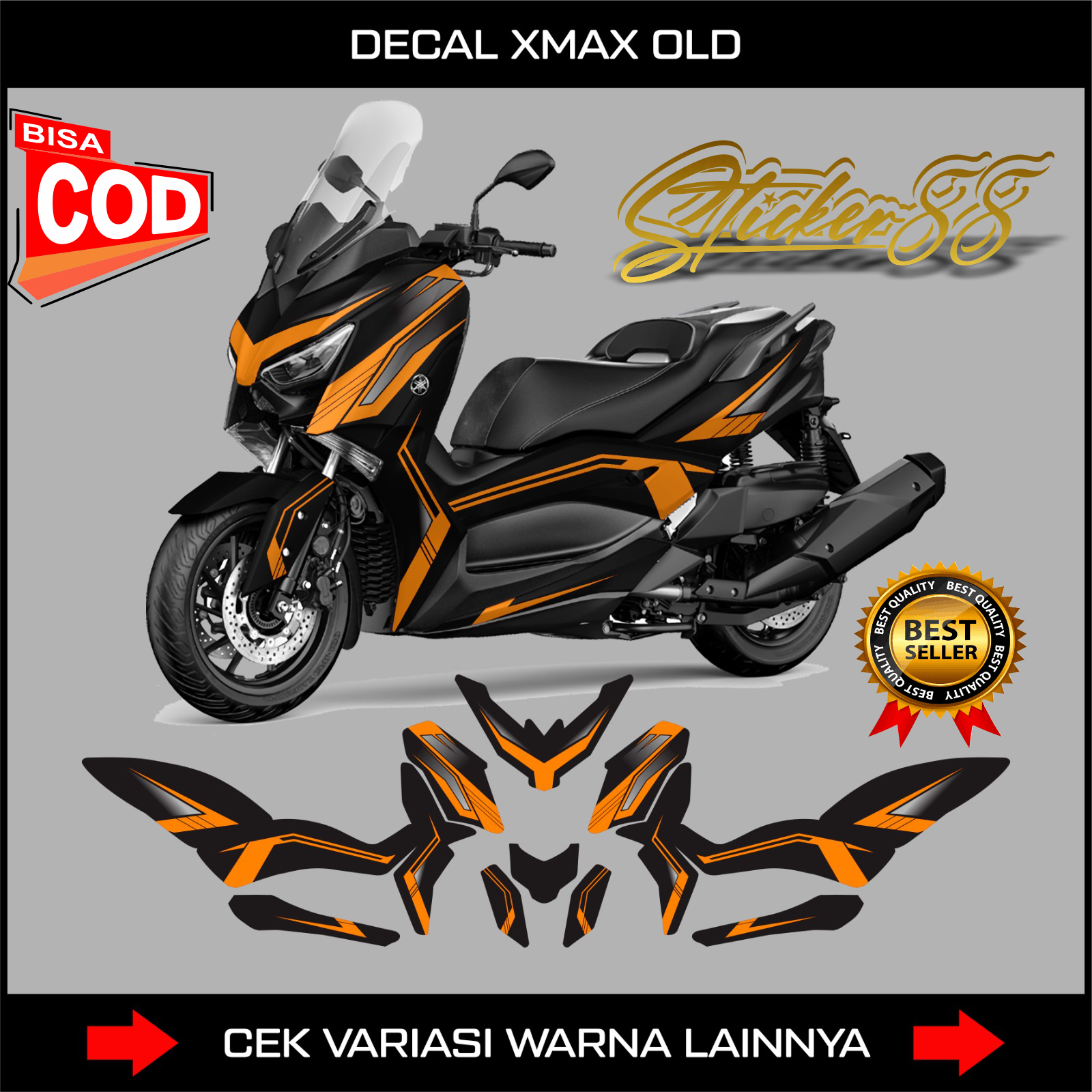 DECAL XMAX FULL BODY / STICKER DECAL FULL BODY YAMAHA XMAX / DEKAL XMAX ...