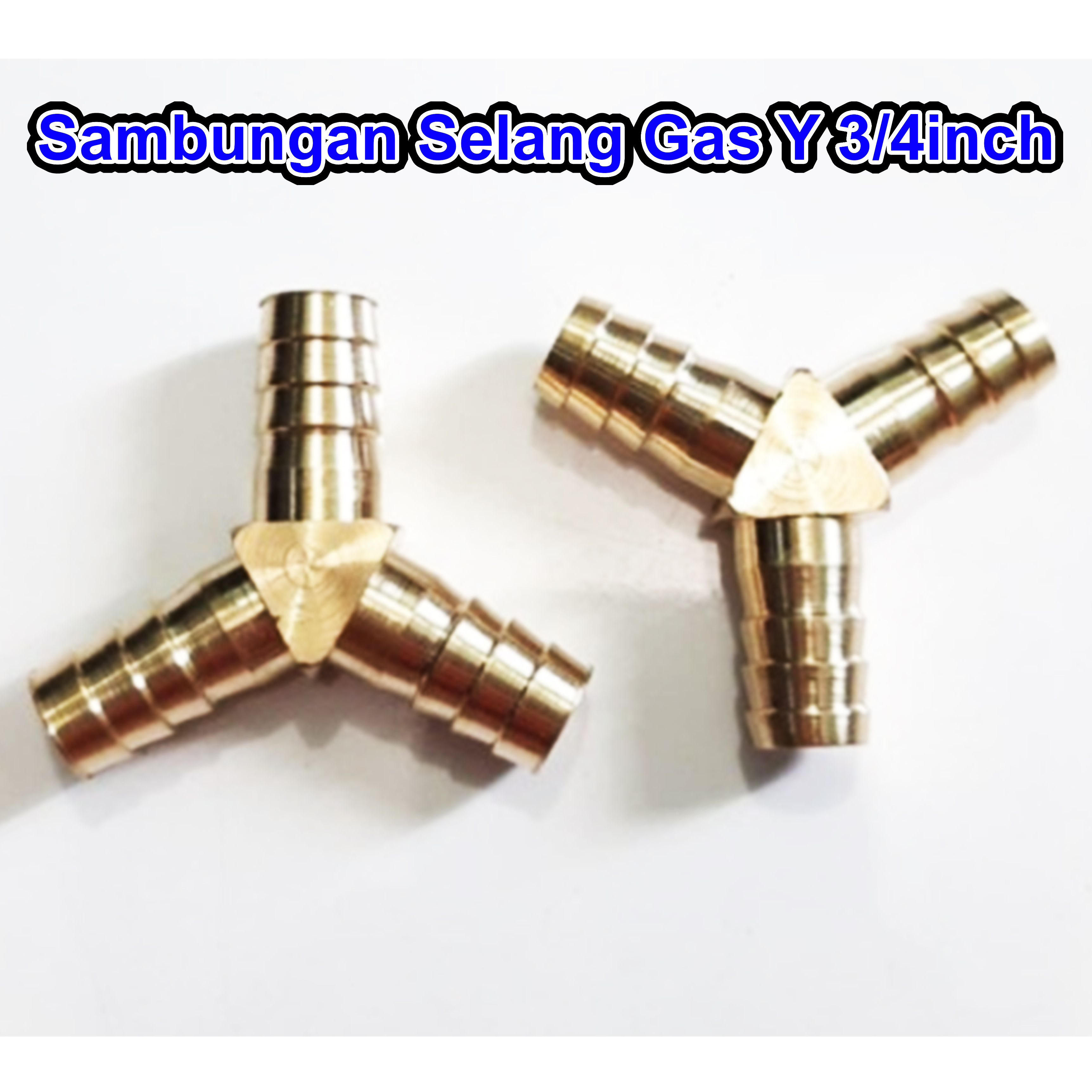 Cabang Sambungan Selang Gas 3 saluran / Cabang Selang Y 3/4" inchi ...