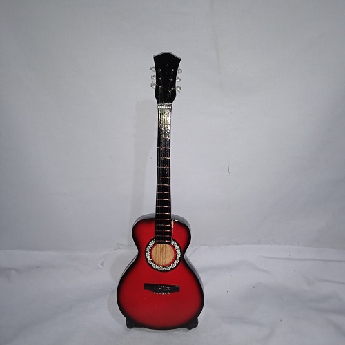 Miniatur Gitar Akustik Miniatur Gitar Kayu Tinggi 25 cm Kwalitas Oke ...