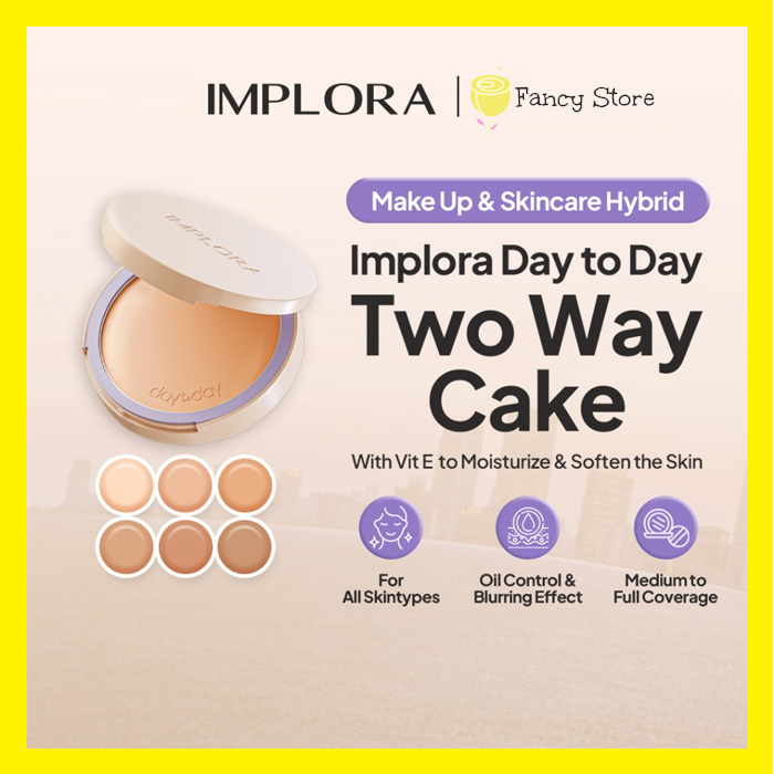 Implora Day to Day [TWC-06 Nutmeg] Two Way Cake Bedak Wajah TEMPAT 06 ...