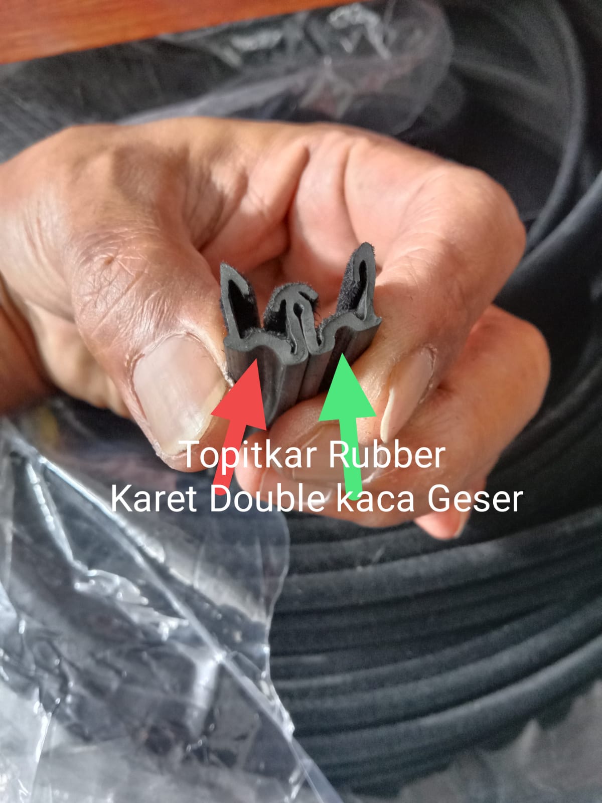 KARET KACA GESER DOUBLE REL MOBIL UNIVERSAL biasakan membaca deskripsi ...