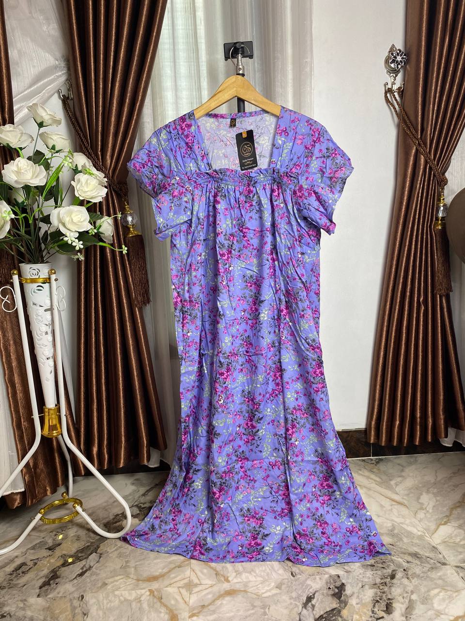 Daster Faniya Rayon motif Premium | Homewear | Daster Kerut | Daster ...