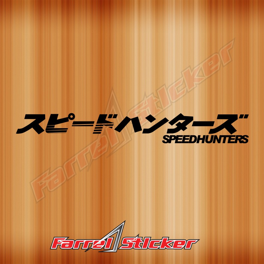 stiker speedhunter sticker SPEED HUNTER kanji | Lazada Indonesia