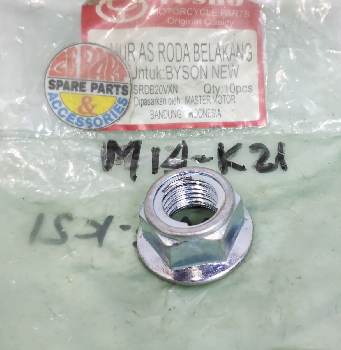 Mur lock M14 Kunci 21 Mur as roda Byson new belakang | Lazada Indonesia