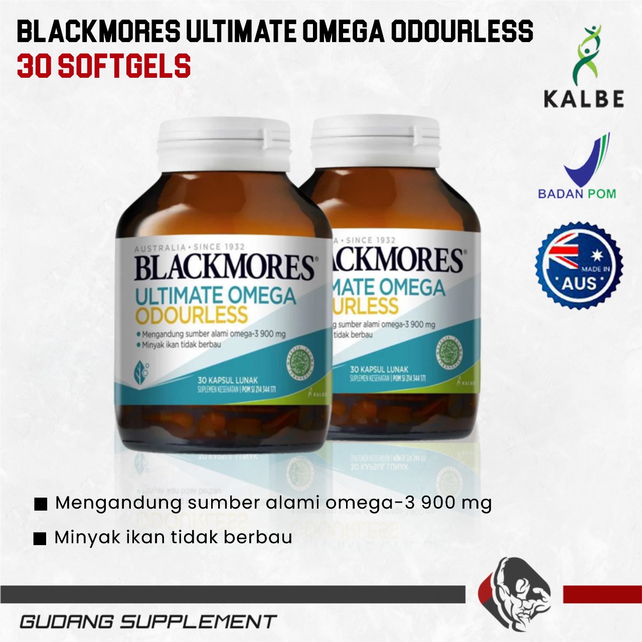 Blackmores Ultimate Omega 30 Capsul Kalbe BPOM Gudang Supplemen ...