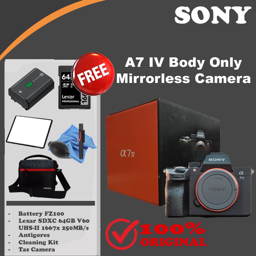 Sony A7 IV Body Mirrorless Camera Alpha 7 Mark 4 - BO - A7IV - A7 M4 ...