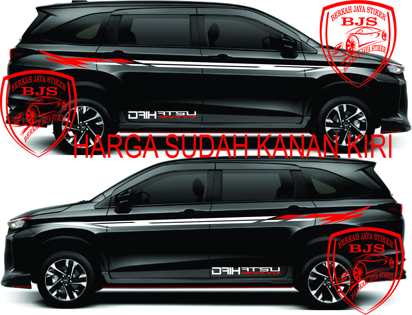 NEW best promo sticker xenia terios sigra stiker mobil daihatsu list ...