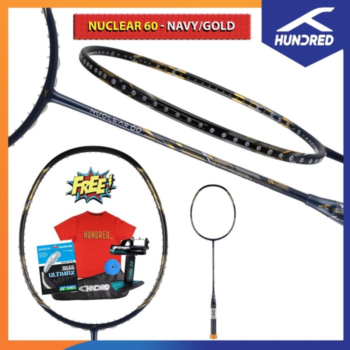 HUNDRED Raket Nuclear 60 Raket Badminton Original | Lazada Indonesia