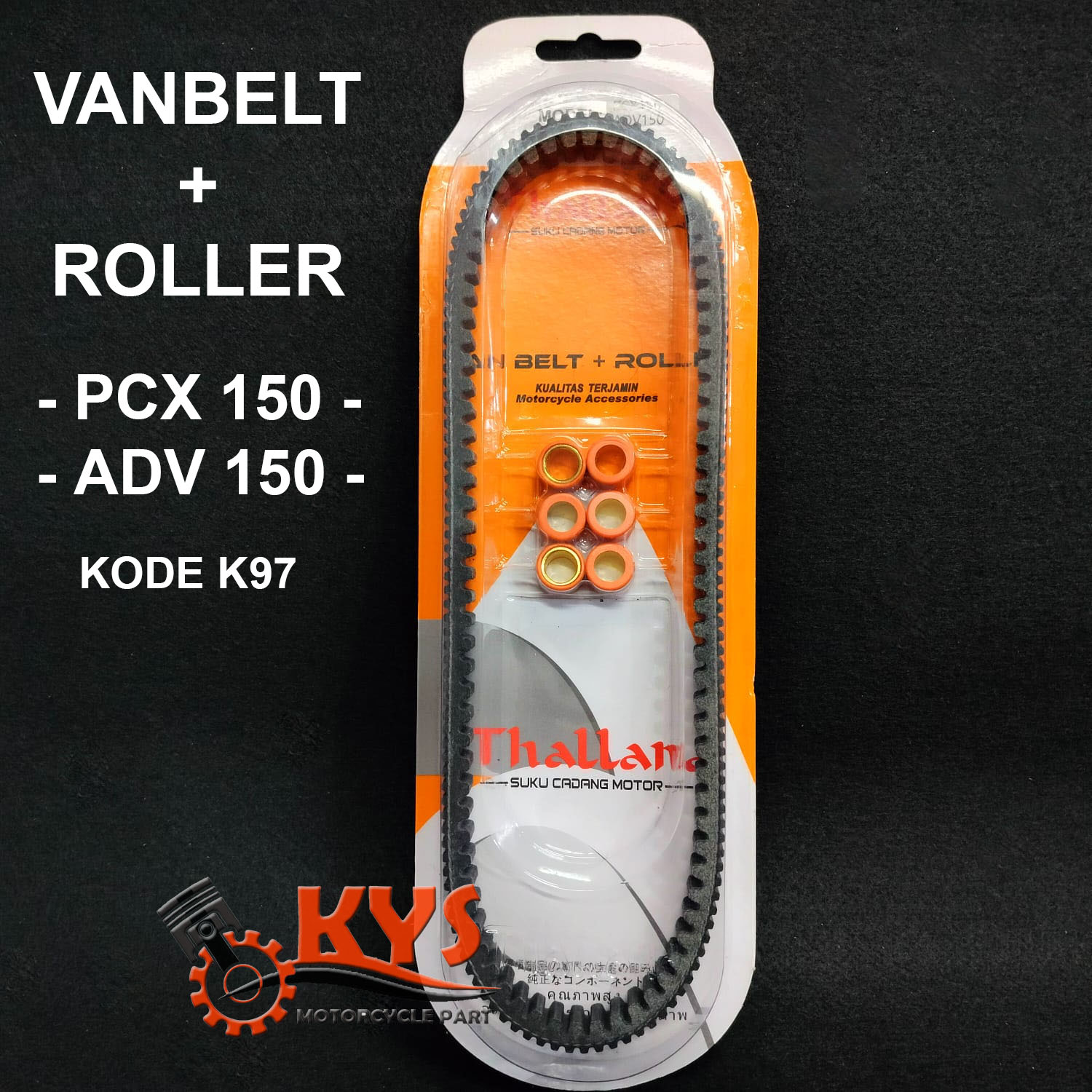 VANBELT + ROLLER ROLER HONDA PCX 150 ADV 150 K97 THALLAND | Lazada ...